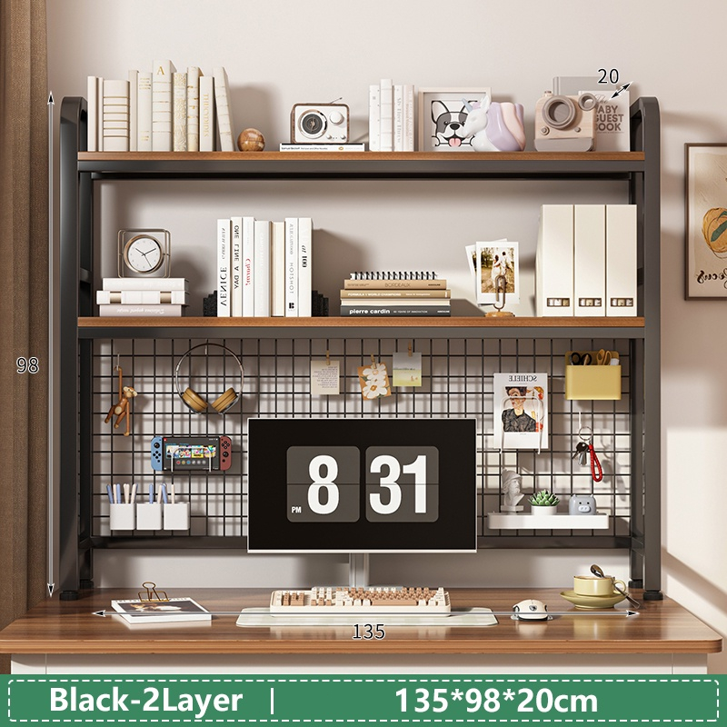 DO Table Shelf Rack Desk Bookshelf Desktop Storage Shelf Multipurpose ...