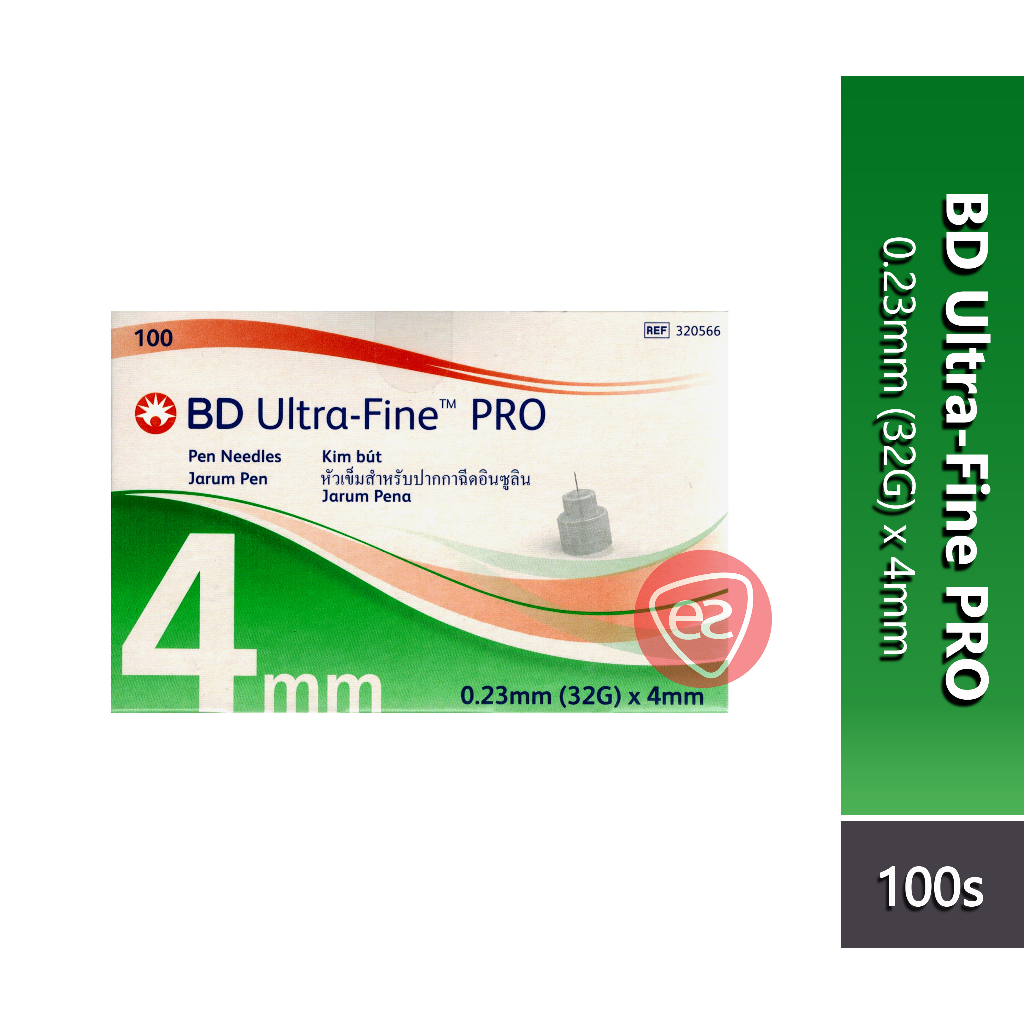 BD ULTRA-FINE PRO PEN NEEDLE 32G X 4MM (0.23MM X 4MM) [REF 320566 ...