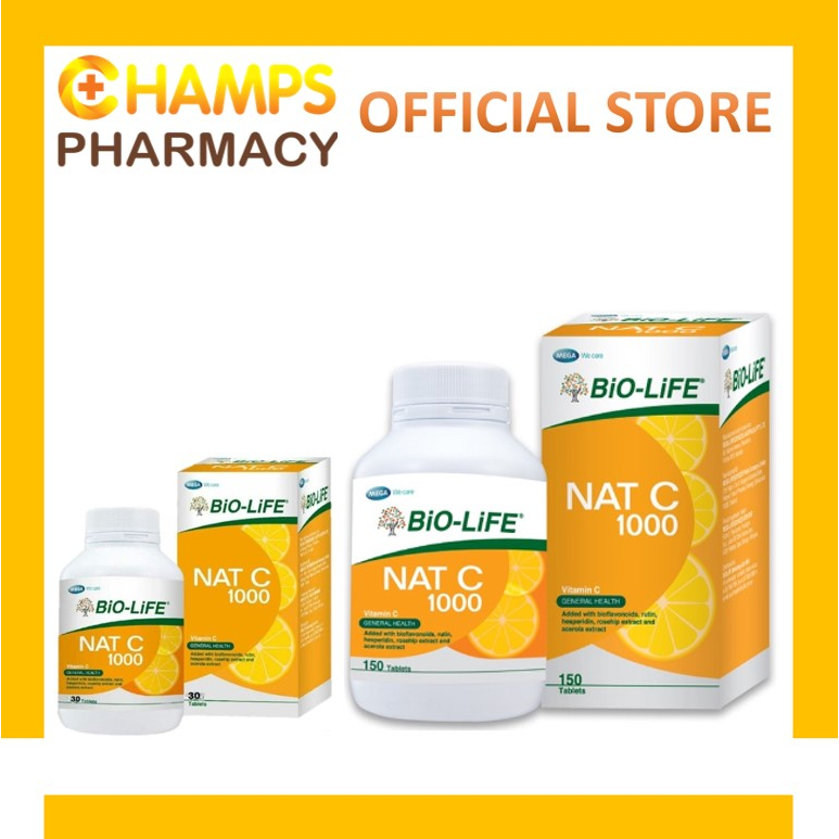 BIO LIFE NAT C 1000MG TAB (30'S/150'S) | Shopee Malaysia