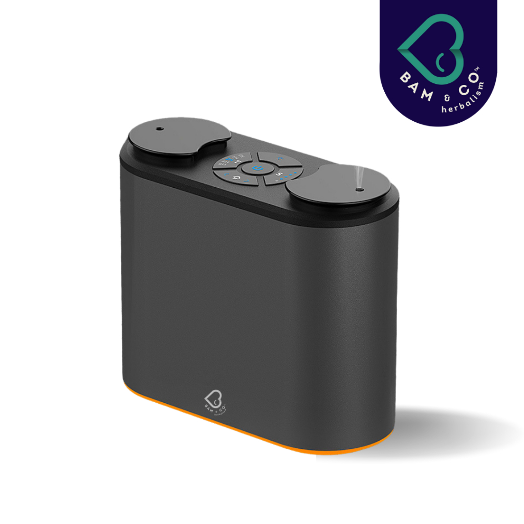 BAM & CO. DUO RESBULIZER THERAPEUTIC AROMATHERAPY NEBULIZER DIFFUSER ...