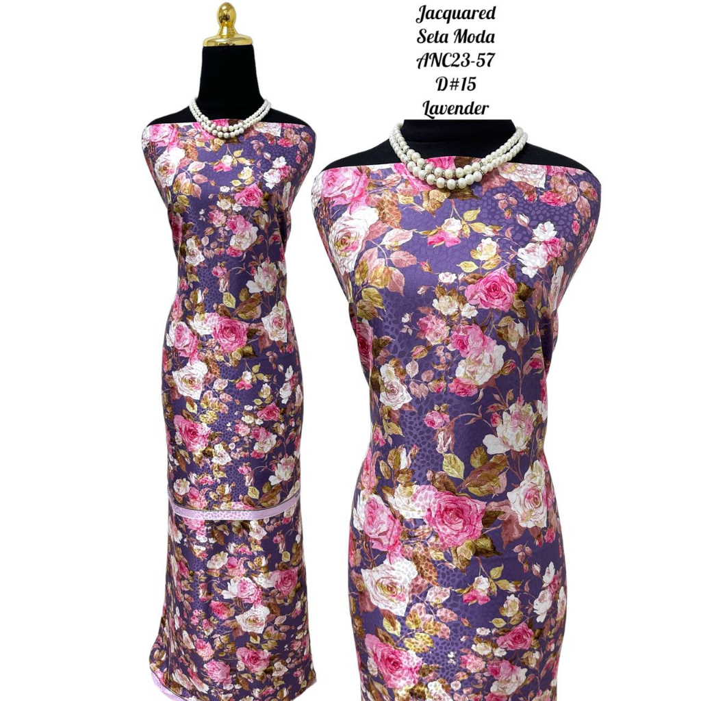 Kain Pasang Jacquard Seta Moda Bidang 60 Kain Sutera Jacquard Silk ...