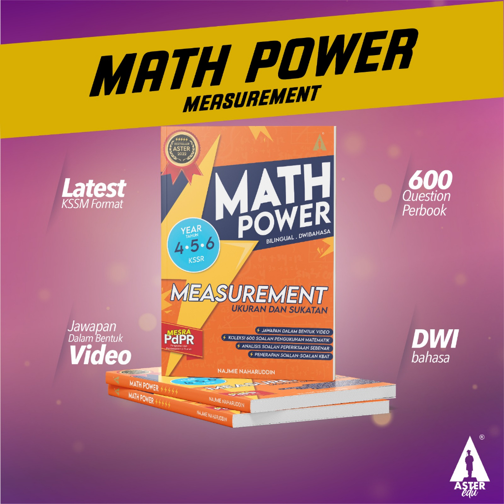 MATH POWER (YEAR 4,5,6) - SKEMA JAWAPAN DALAM BENTUK VIDEO !!! | Shopee ...
