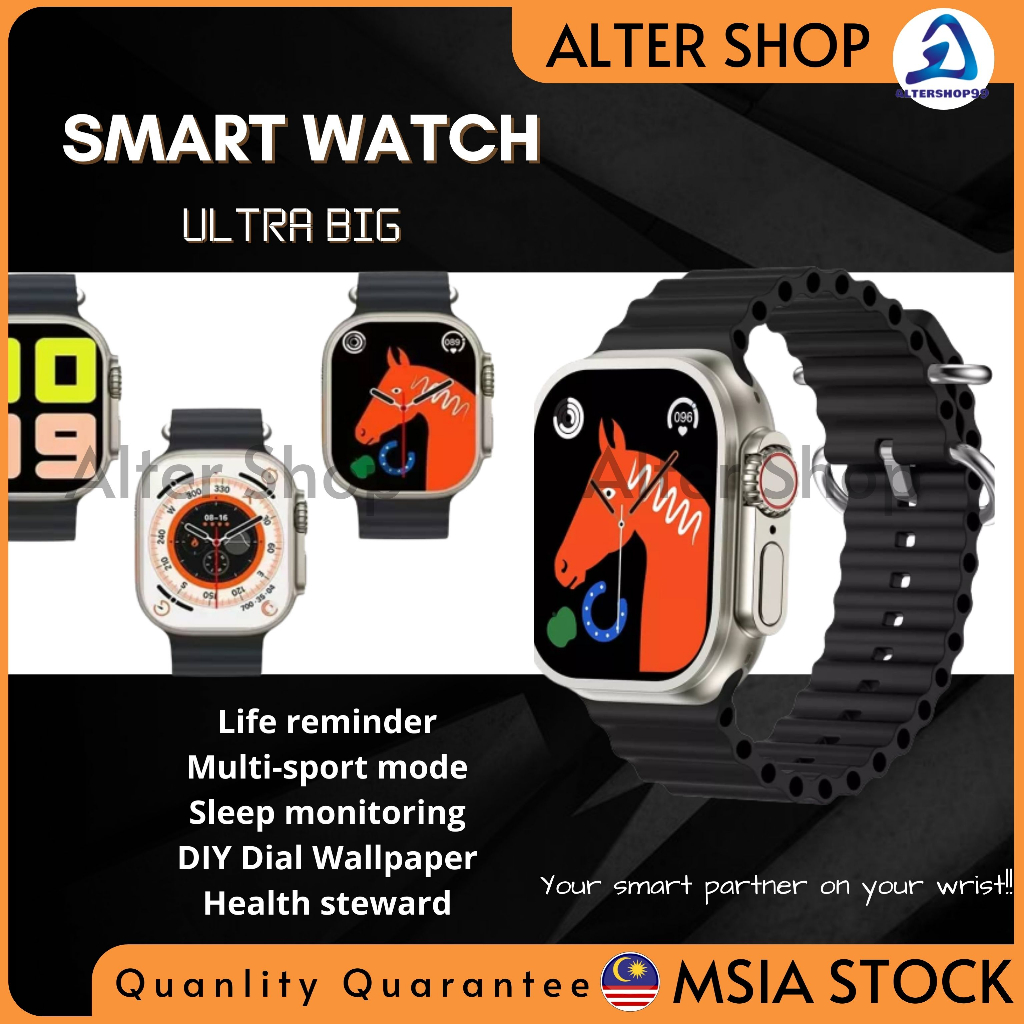 Smart watch Ultra Big 2.01Infite Display SmartWatch Bluetooth Call ...