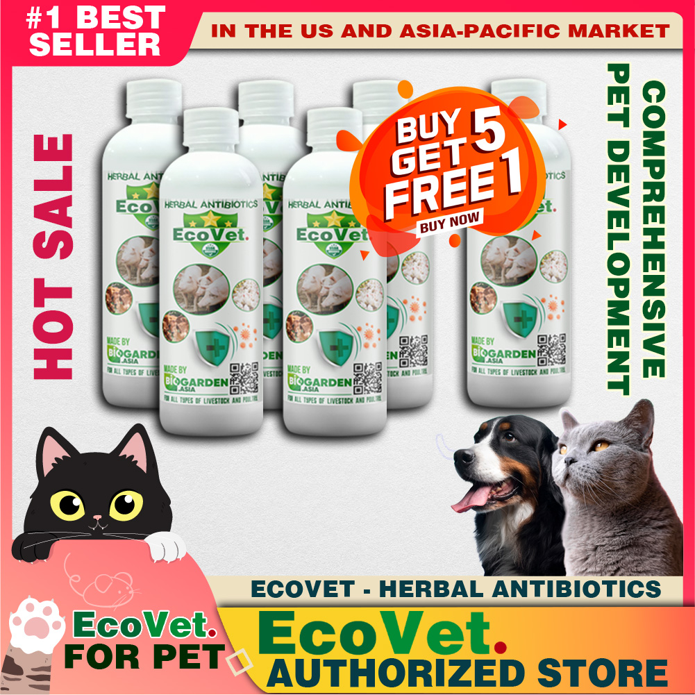 BUY 5 FREE 1 Ecovet Pet Food Supplement Powder - Enhances Nutrient ...