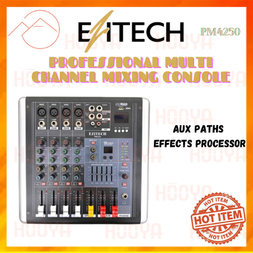 [FREE BUBBLE WRAP] EZITECH Professional Multi Channel Mixing Console ...
