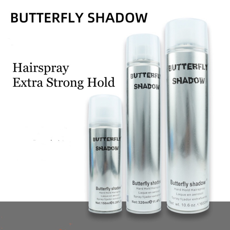 BUTTERFLY SHADOW Strong Hold Hair Spray Aerosol Hair Styling Hair Wax ...