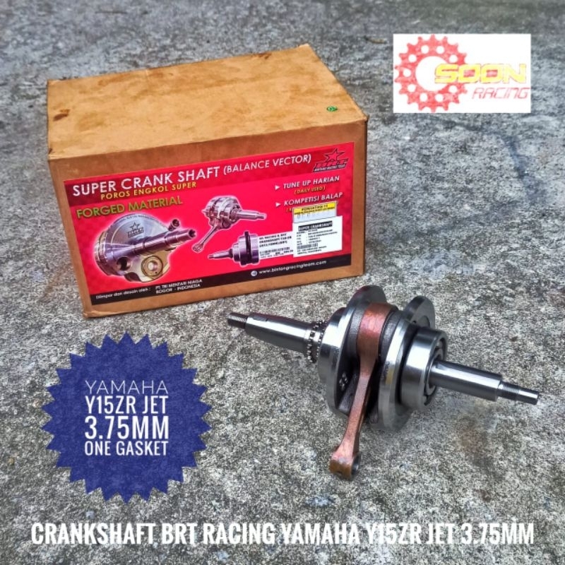 BRT Y15 Y16 CRANKSHAFT RACING 3.75MM GASKET SEKEPING YAMAHA Y15ZR Y16ZR R15 FZ150 LC135 5S ...
