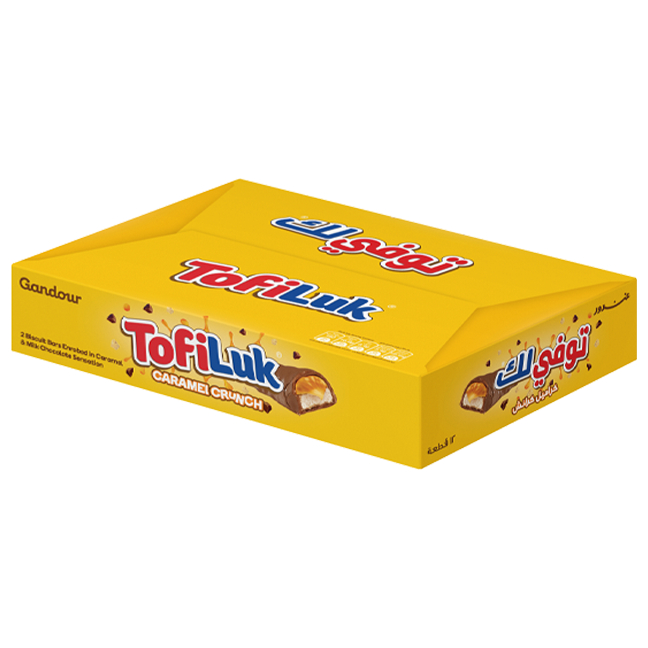 Tofiluk Caramel Crunch Chocolate Bar (10g x 1 Box x Pack Of 48 ...