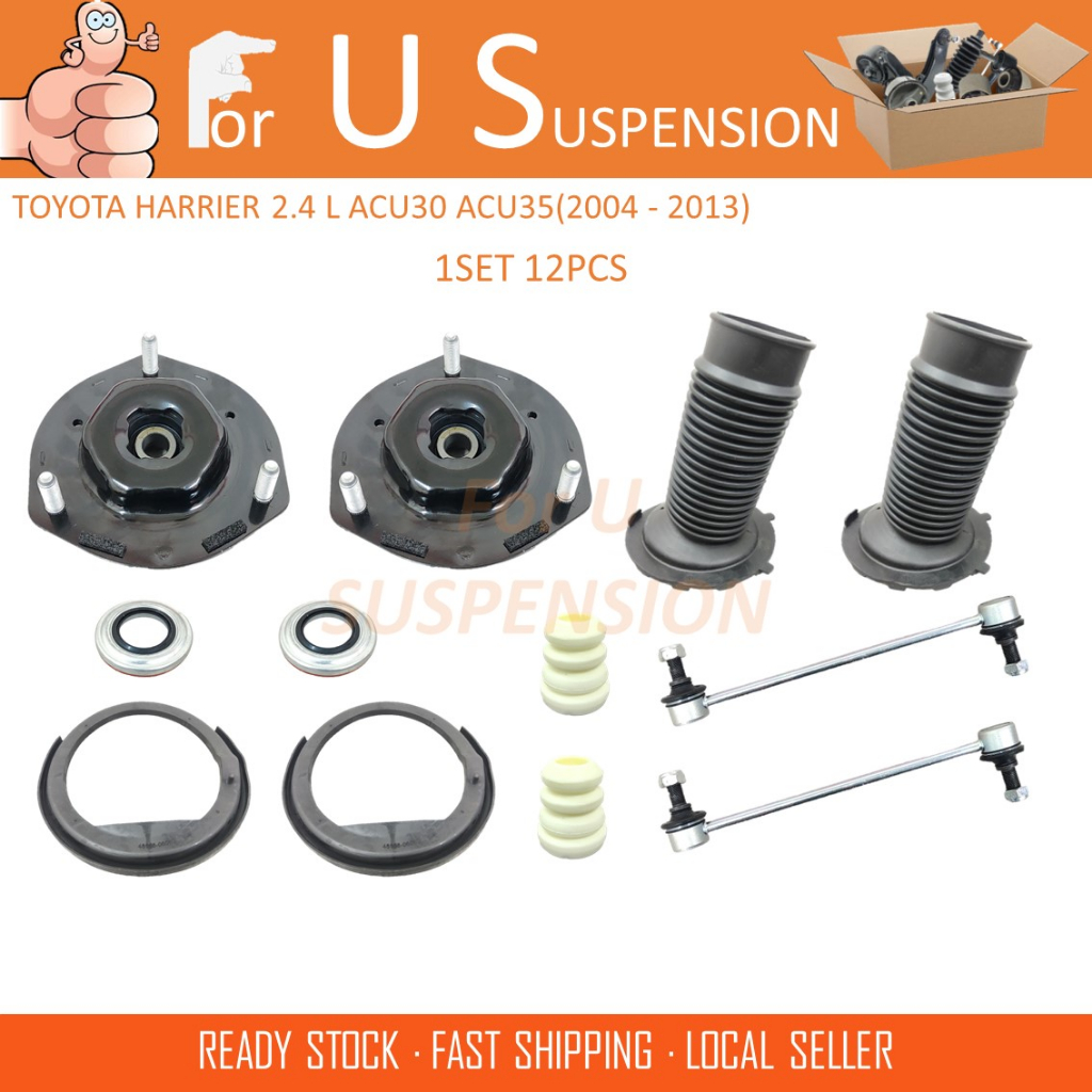 1COMBO 12PIECES !!! TOYOTA HARRIER ACU30/ACU35 -FRONT SUSPENSION KIT ...