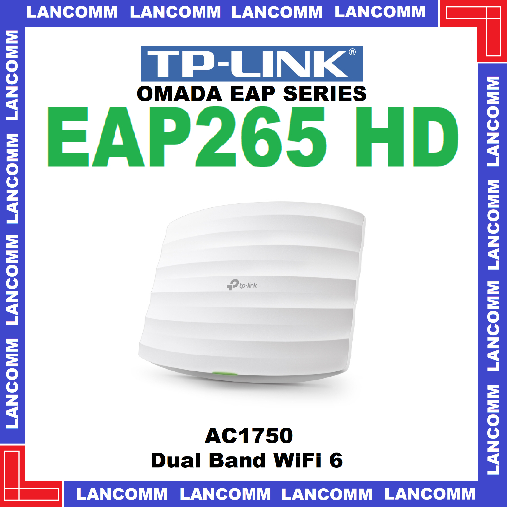 TP-LINK EAP265 HD AC1750 Wireless MU-MIMO Gigabit Ceiling Mount Access ...
