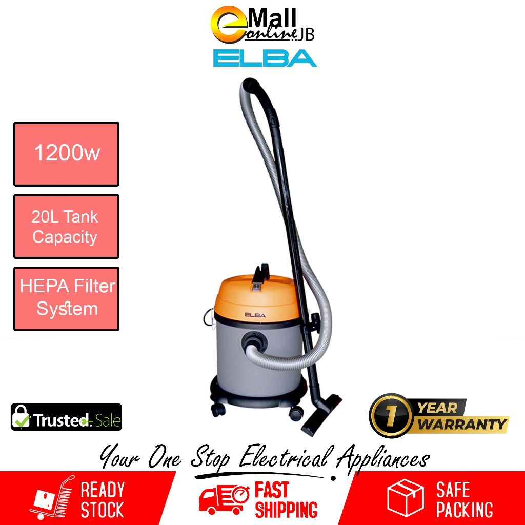Elba Wet And Dry Vacuum Cleaner 1200 W | 20 L Tank Capacity EV-6720 ...