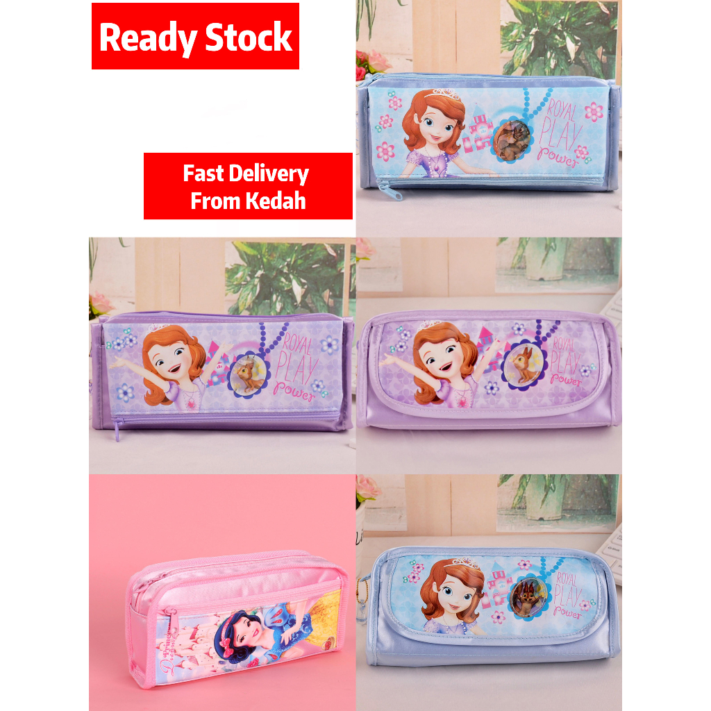SOFIA PENSIL BOX/PRINCESS PENSIL BOX/DOUBLE ZIPPER FANCY CARTOON PENCIL ...