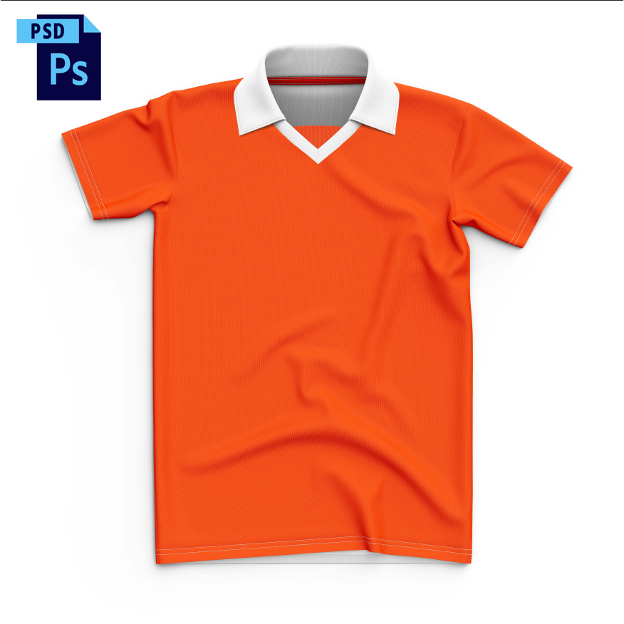 Jersey Retro Collar Mockup 3D | Mockup Tshirt 3D | Shopee Malaysia