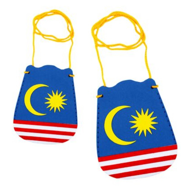 DIY Merdeka Malaysia National Day Craft | Fabric Sling Bag Sewing Kit ...