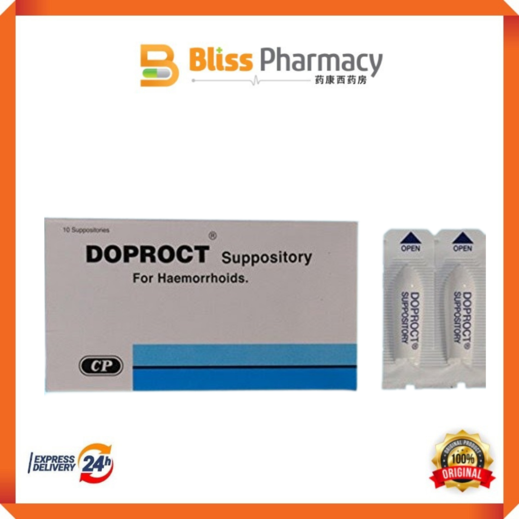 Doproct suppository (10pieces) | Shopee Malaysia