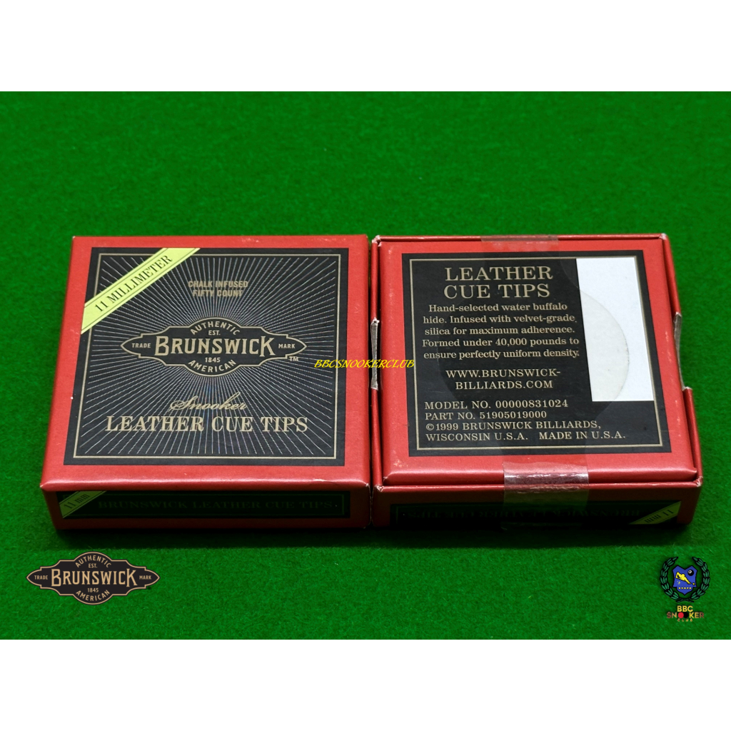 ORIGINAL BRUNSWICK 🇺🇸 SNOOKER CUE TIP 11MM ( LIMITED STOCK) | Shopee ...