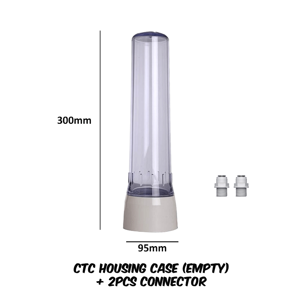 CTC 5000 SuperSlim Single Filter Housing Case with 10" STD Ceramic Filter + Opener + 2x ...