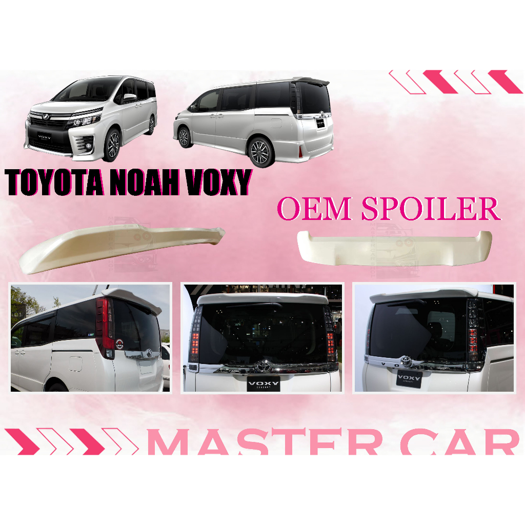 TOYOTA NOAH VOXY 2013-2018 REAR TRUNK BOOT OEM SPOILER MATERIAL ABS ...