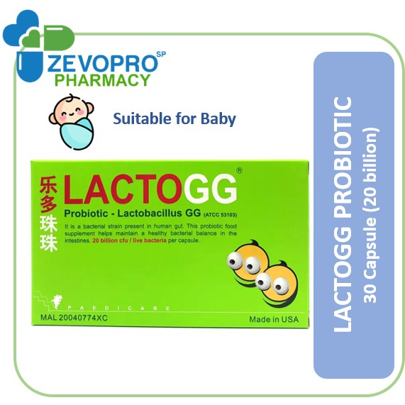 LACTOGG PROBIOTIC VEGECAP 30'S (20 billion lactobacillus)(suitable for ...