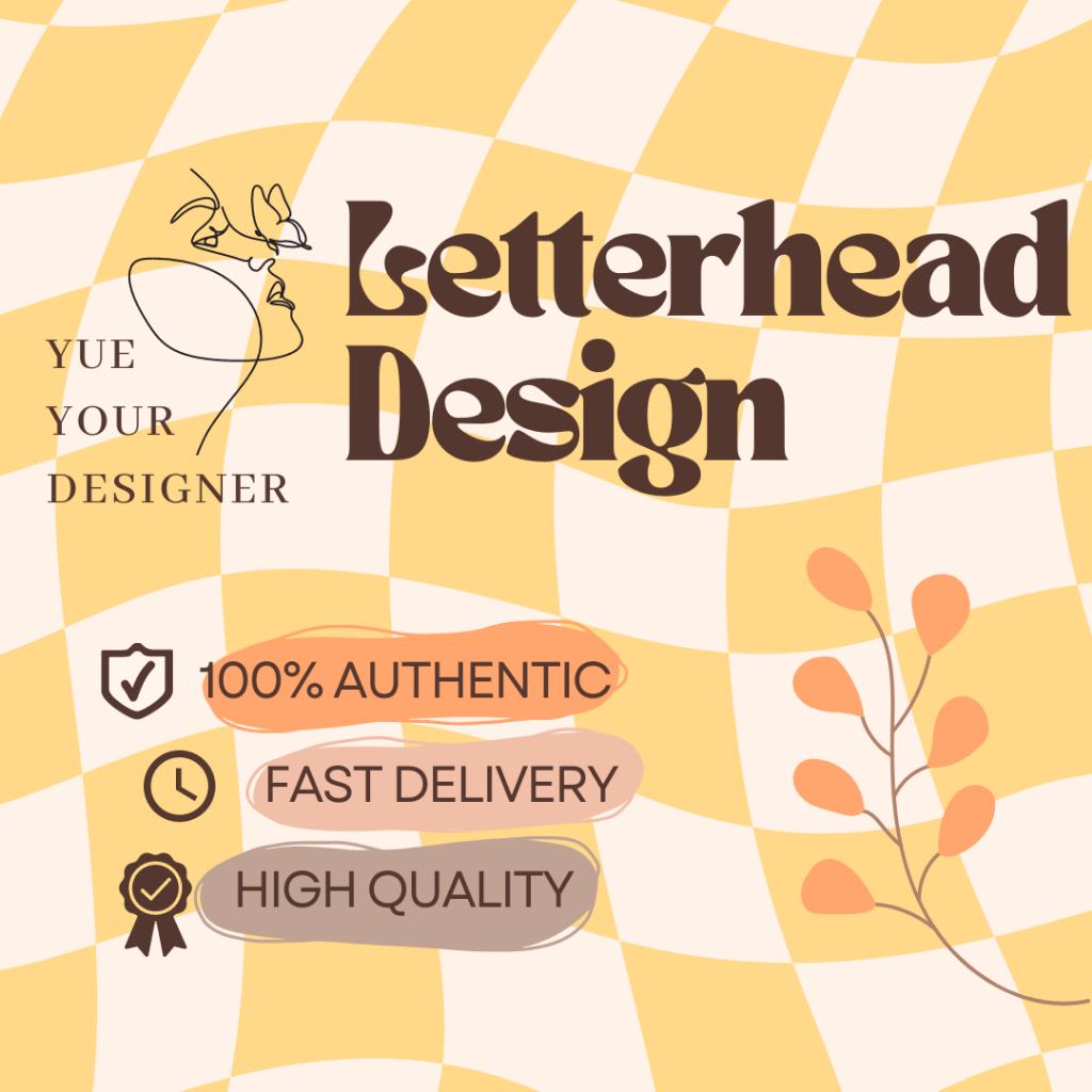 [Fast Delivery] Letterhead Design Service/ Customise/ Minimalist ...