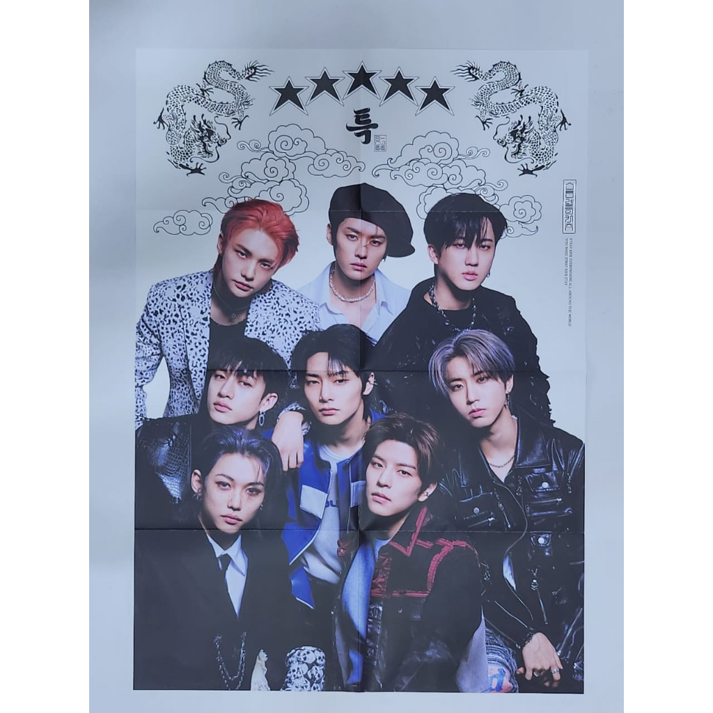 Stray Kids 5 Star Poster Official Rare Collectibles (Free Gift Included ...