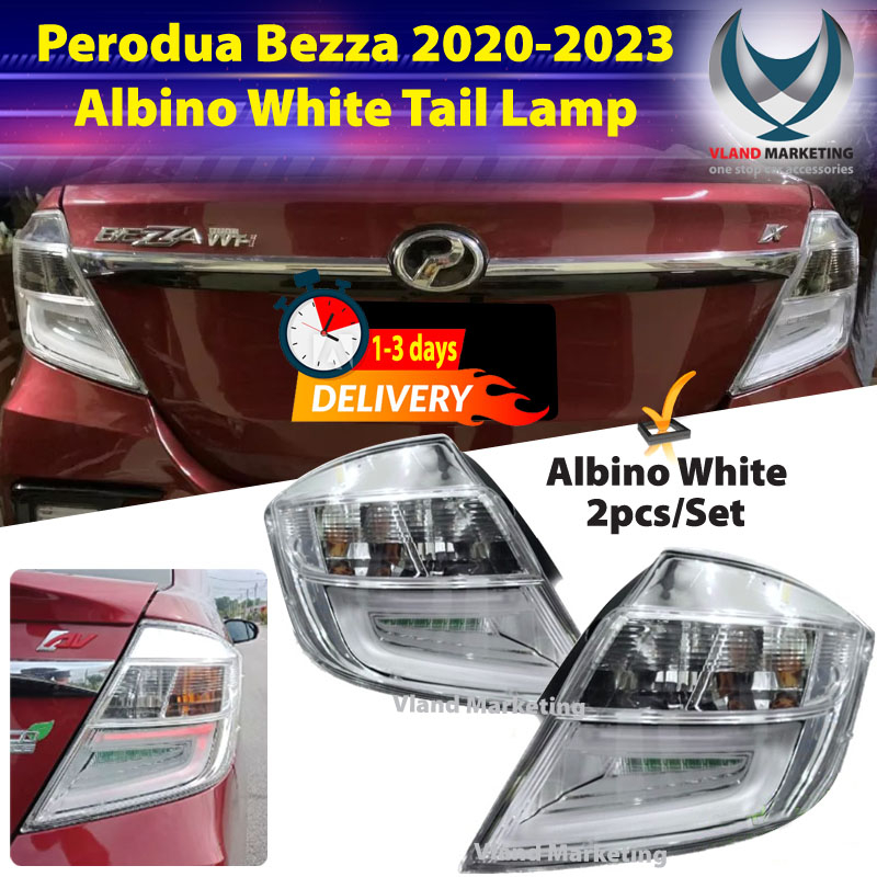 Perodua Bezza 2020-2023 Albino White Clear Tail Lamp / Bezza lampu ...