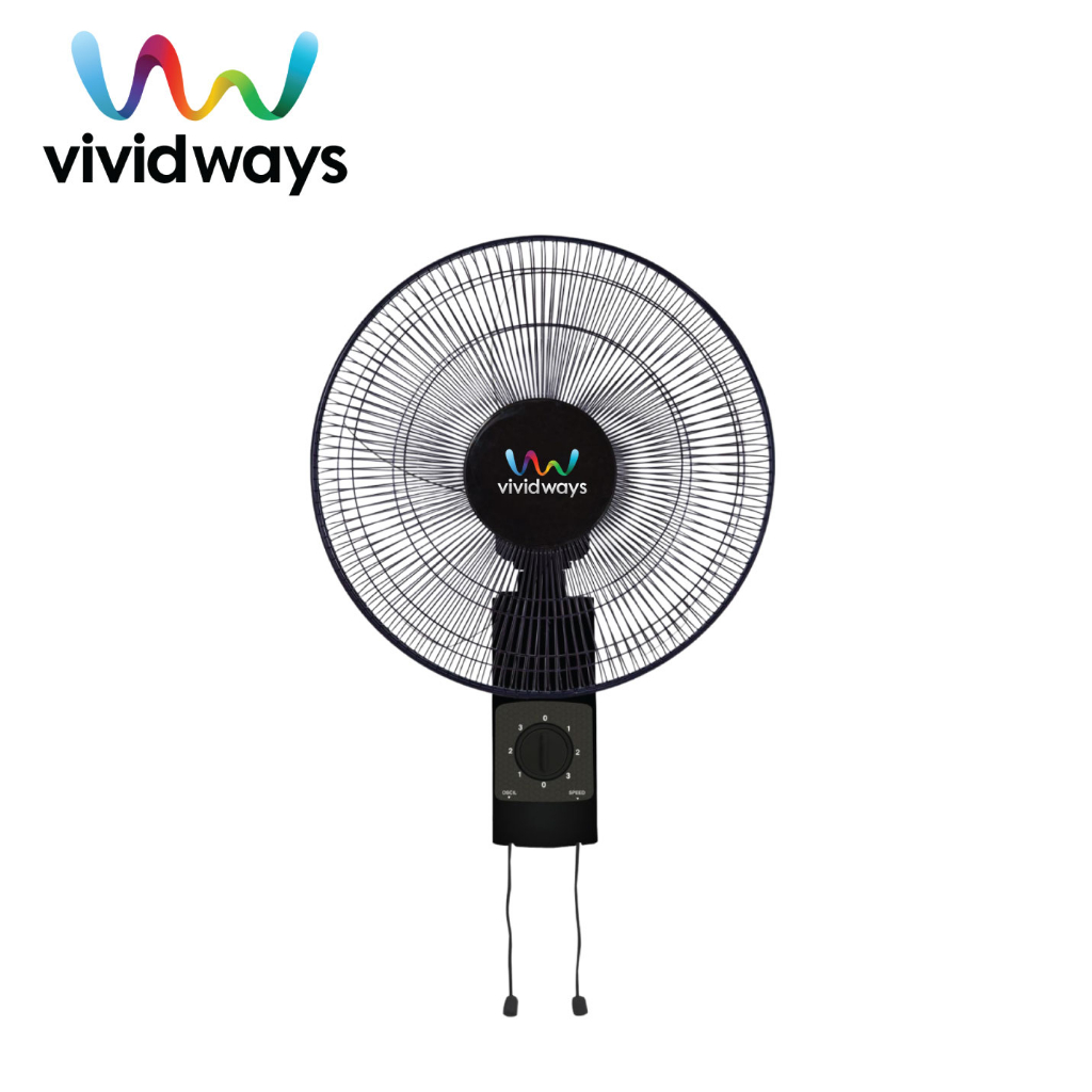 K2 VIVIDWAYS 3SPEED WALL FAN 5 BLADE 16" MANUAL PULL VW-16WF (SIRIM ...
