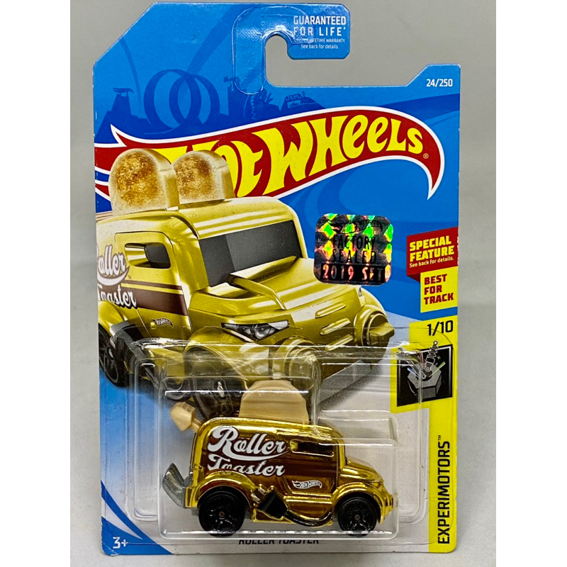 Hot Wheels ROLLER TOASTER Bright Gold Factory Sealed FS Roti Toast ...