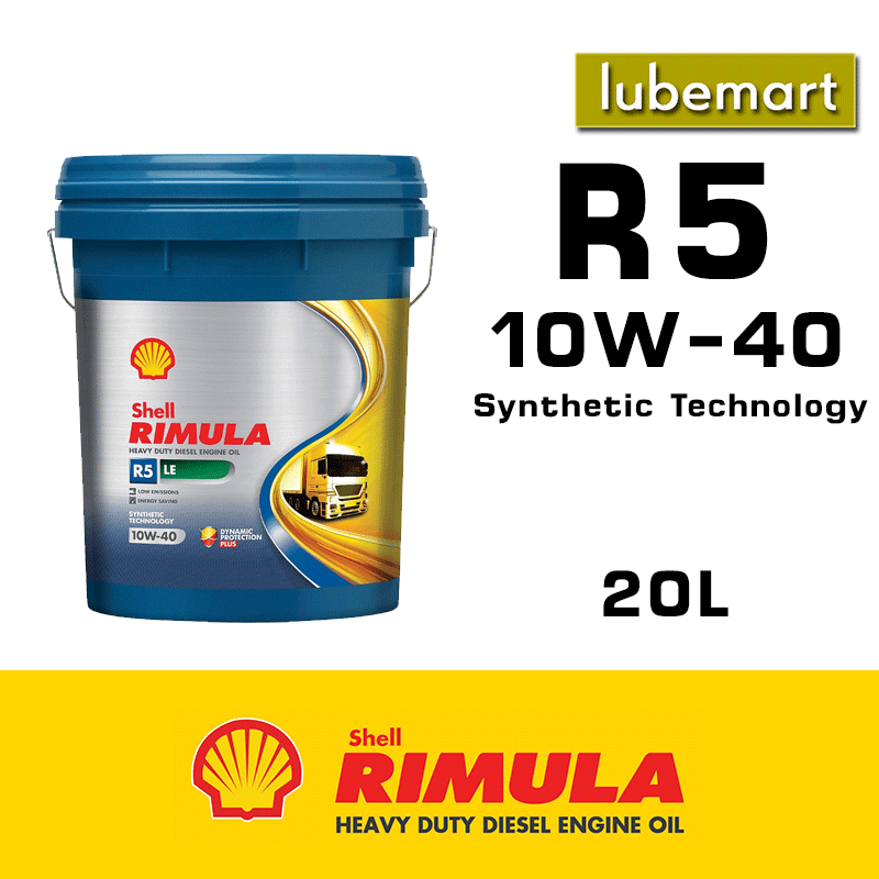 Shell Rimula R5 LE 10W40 CK4 (20 liters) - Shell CK4 10W40 Diesel ...
