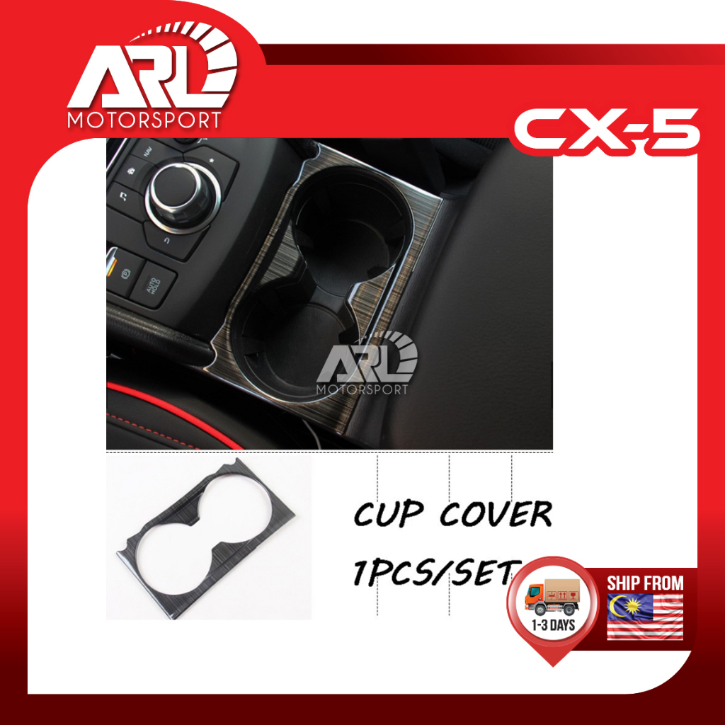 Mazda CX5 CX-5 KF (2017-2024) Cup Holder Titanium Black Silver Cover ...