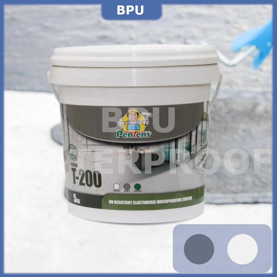 5KG PENTENS T-200 UV Resistant Elastomeric Waterproofing Coating ( 5 KG ...