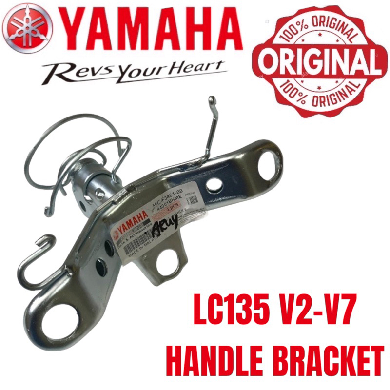 YAMAHA LC135 V1 - V8 4S 5S LC135 FI 100% ORIGINAL HLY HANDLE BAR HANDLE BRACKET STEERING BESI ...
