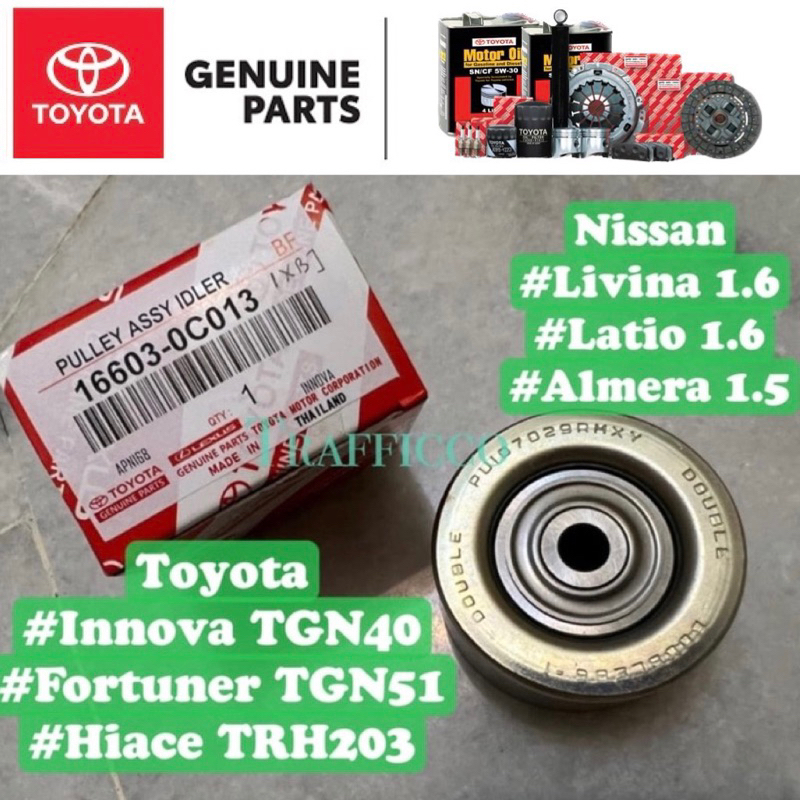 Original Toyota Innova Nissan Livina Almera Fan Belt Idler Pulley ...