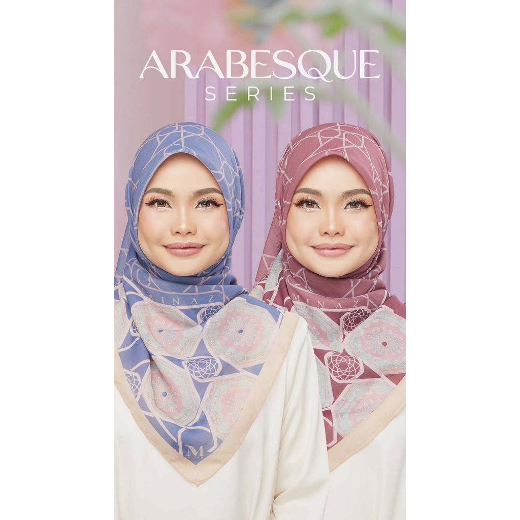 MINAZ HIJAB Haramin Bawal Collection Arabesque Series - Bidang 45 & 55 ...