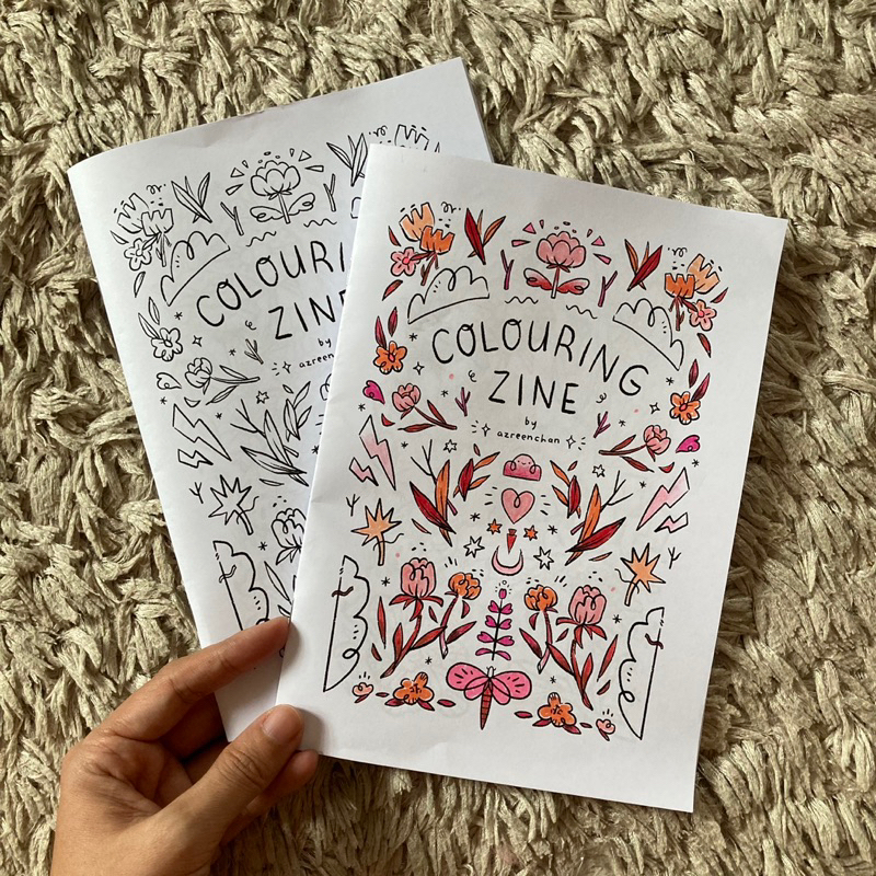 Colouring Zine for Adult & Kids - A5 (22 pgs) | Shopee Malaysia
