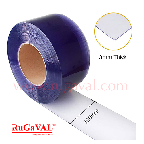 PVC Curtain I PVC Strip I Clear Blue Door Curtain I cold room plastic ...
