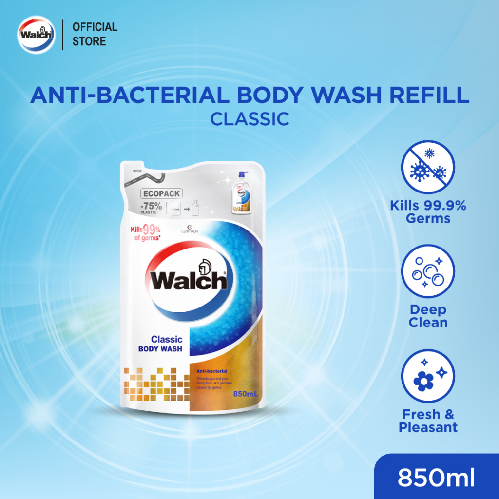 Walch Anti-Bacterial Body Wash Refill (850ml) | Shopee Malaysia