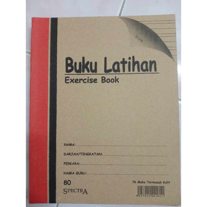 Exercise Book 3 Line buku latihan 3line kotak kecil小方格 | Shopee Malaysia