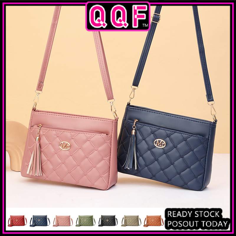 1278 PU SLING BAG KULIT leather Casual Beg Tangan Wanita women Shoulder ...