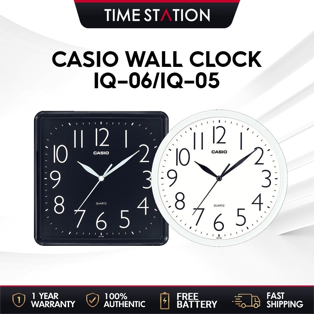 CASIO WALL CLOCK IQ-05/IQ-06 Wall Clock Decoration Jam Dinding Hiasan ...