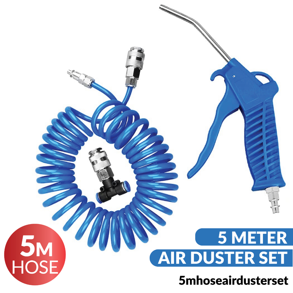 Compressed Air Blow Gun Air Duster Air Blow Spray with 5m Recoil Hose ...