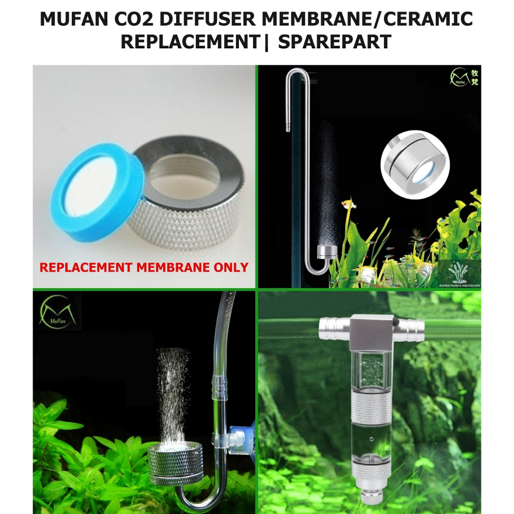 [Local Stock] Mufan Replacement Membrane/Ceramic CO2 Diffuser Inline ...