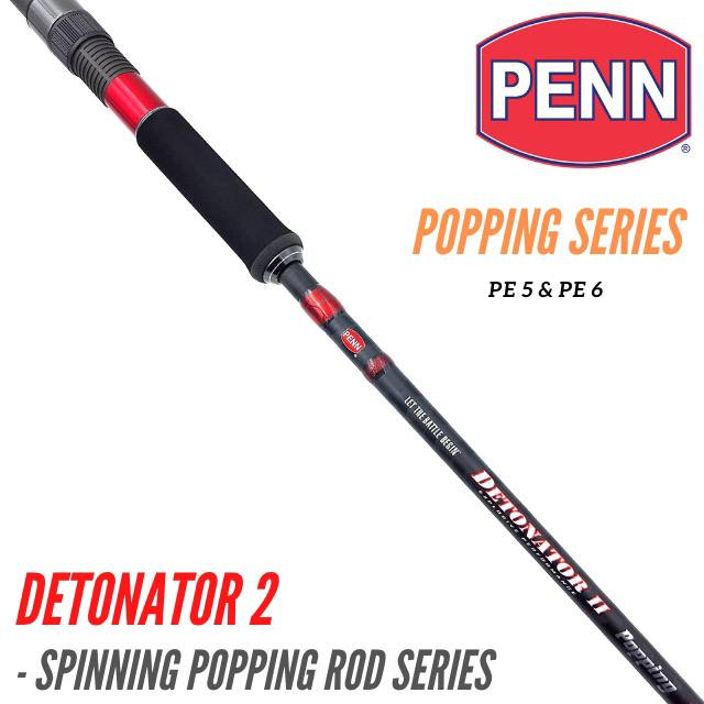 PENN Detonator 2 Popping - Spinning Rod Series | Shopee Malaysia