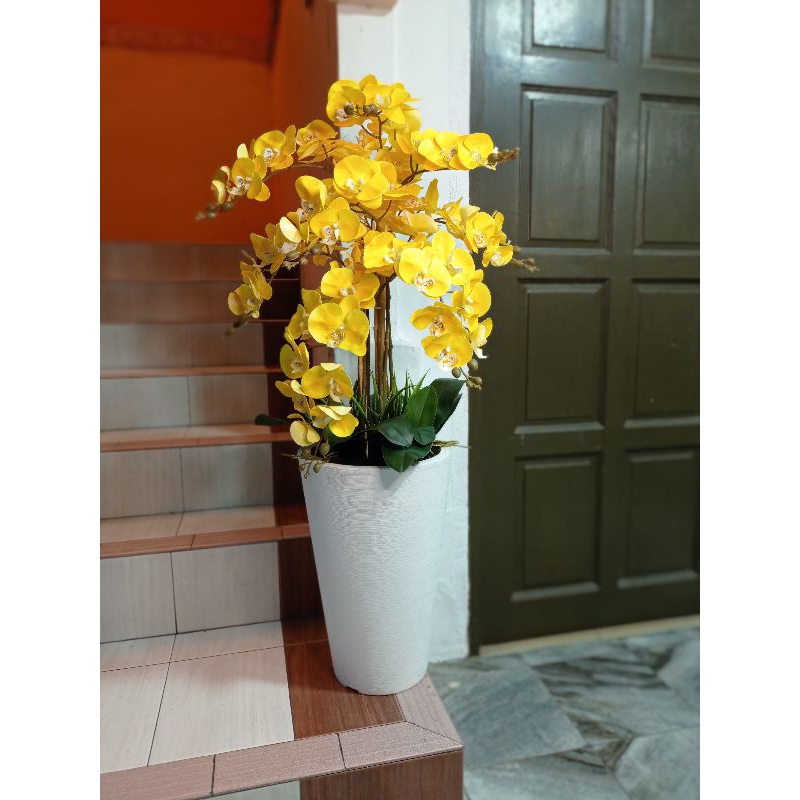 FLOOR ORCHID/GUBAHAN ORKID PREMIUM PASU BESAR TINGGI UNTUK RUMAH, OFIS ...