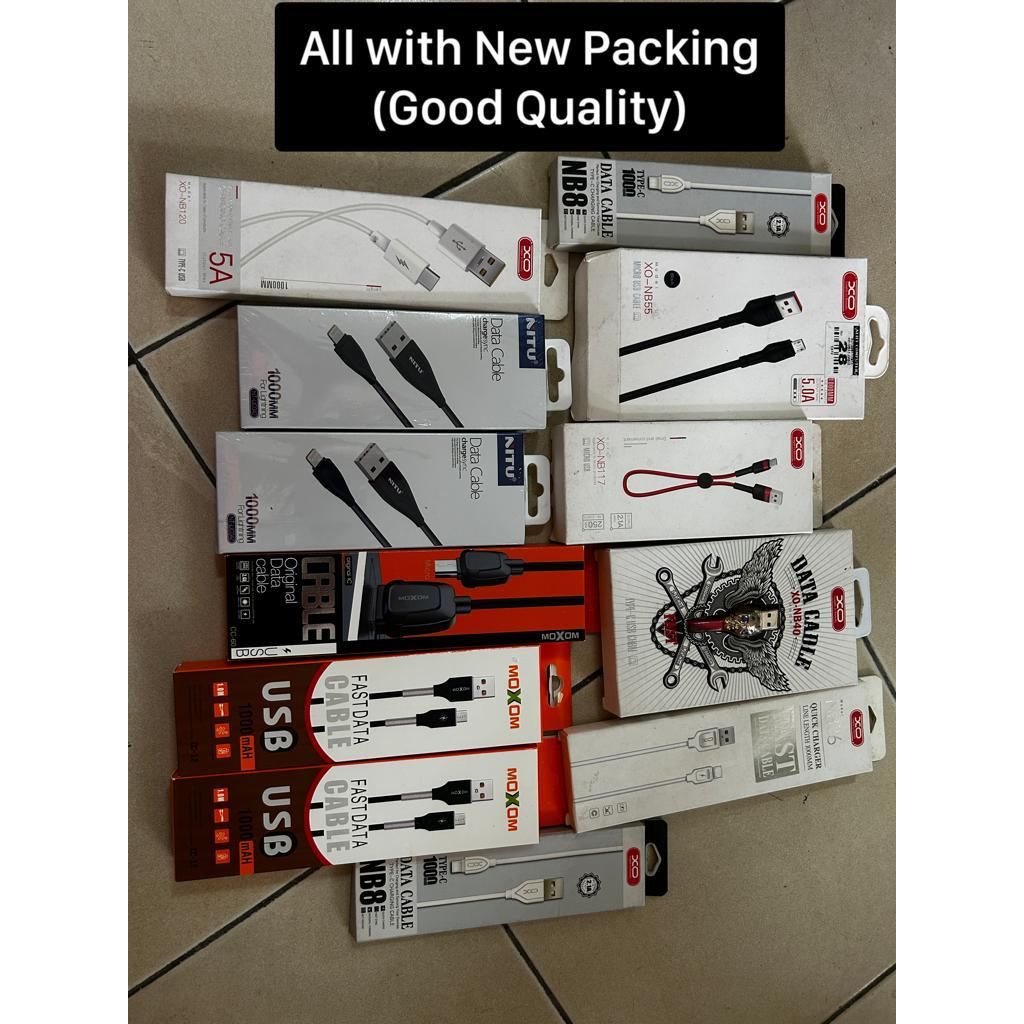 [1 SET = 3PCS CLEARANCE] BRANDED CABLE Wth Packing Fast Charging Data ...