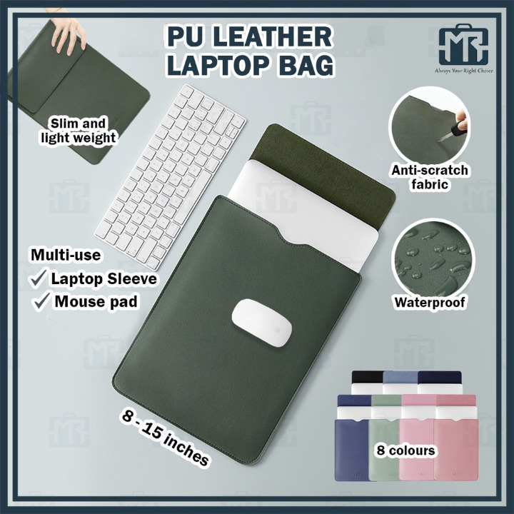 (8/11/13/15 inch)MR PU Leather Laptop Bag Sleeve Case Pad Protective ...