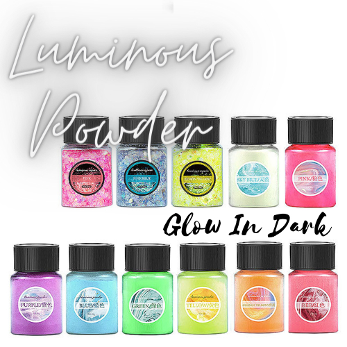 Warna Ekposi 20g 10g Glow In Dark Color Luminous Powder for Epoxy UV ...