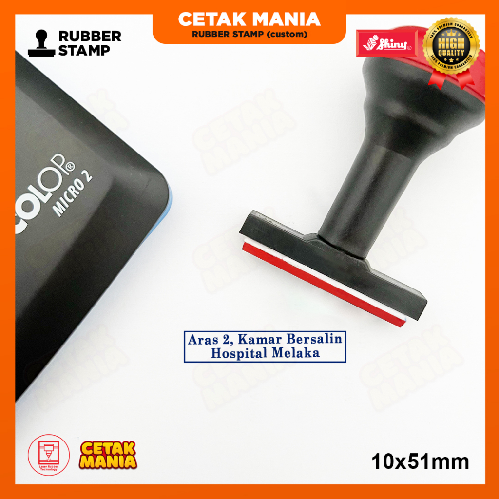 Cop Kayu/Cop Getah/ Rubber Stamp Custom (Penunjuk, Name Chop, Company ...