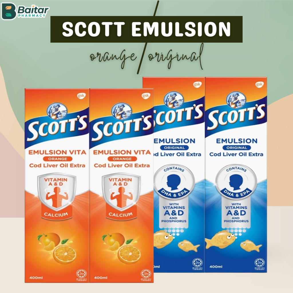 SCOTT EMULSION 400ml ( Orange & Original Flavour ) | Shopee Malaysia