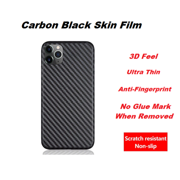Iphon Carbon Black Skin Protector White Back Sticker 17 Air 6S 6 7 8 ...